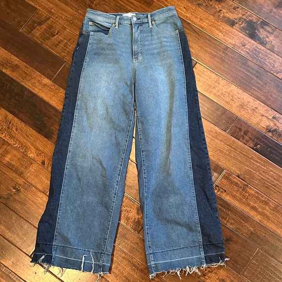 Jessica Simpson | Jeans | Jessica Simpson Twotone Flare Jeans In Blue ...